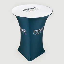 Custom Cocktail Table with Stretch Cover Printing