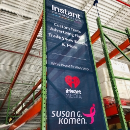 Warehouse Pallet Racking Frame Banners & Signage